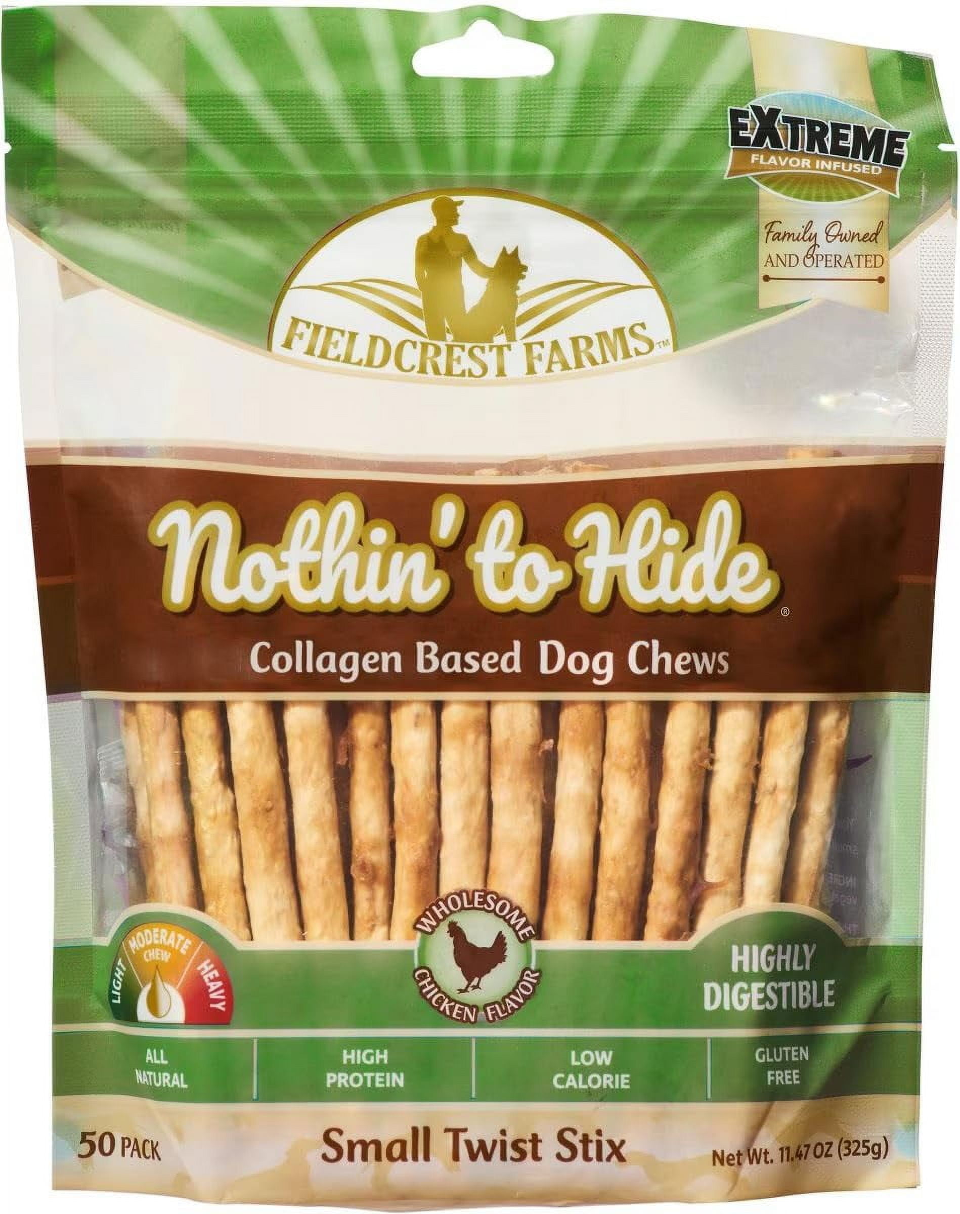 Fieldcrest Farms Nothing to STF9 Hide Natural Rawhide Alternative Small ...