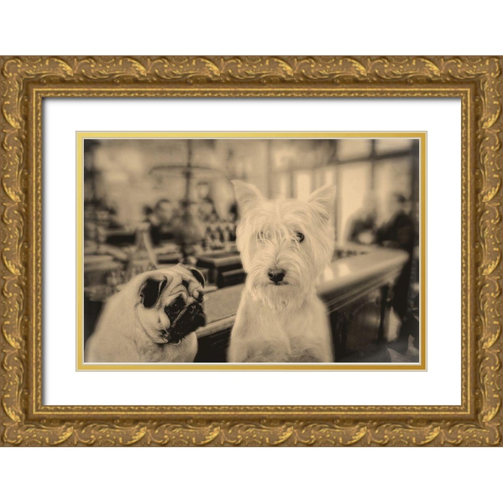 Fielding, Edward M. 18x13 Gold Ornate Wood Framed with Double Matting ...