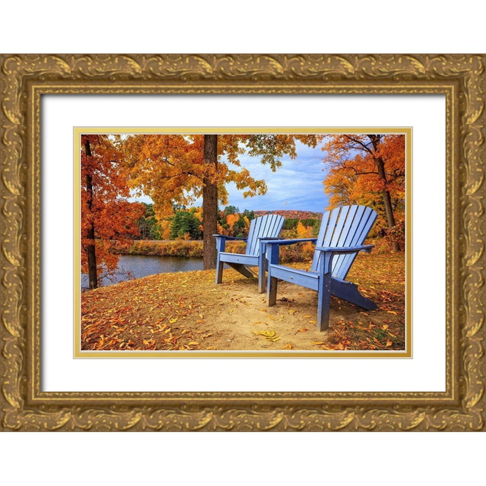 Fielding, Edward M. 24x17 Gold Ornate Wood Framed with Double Matting ...