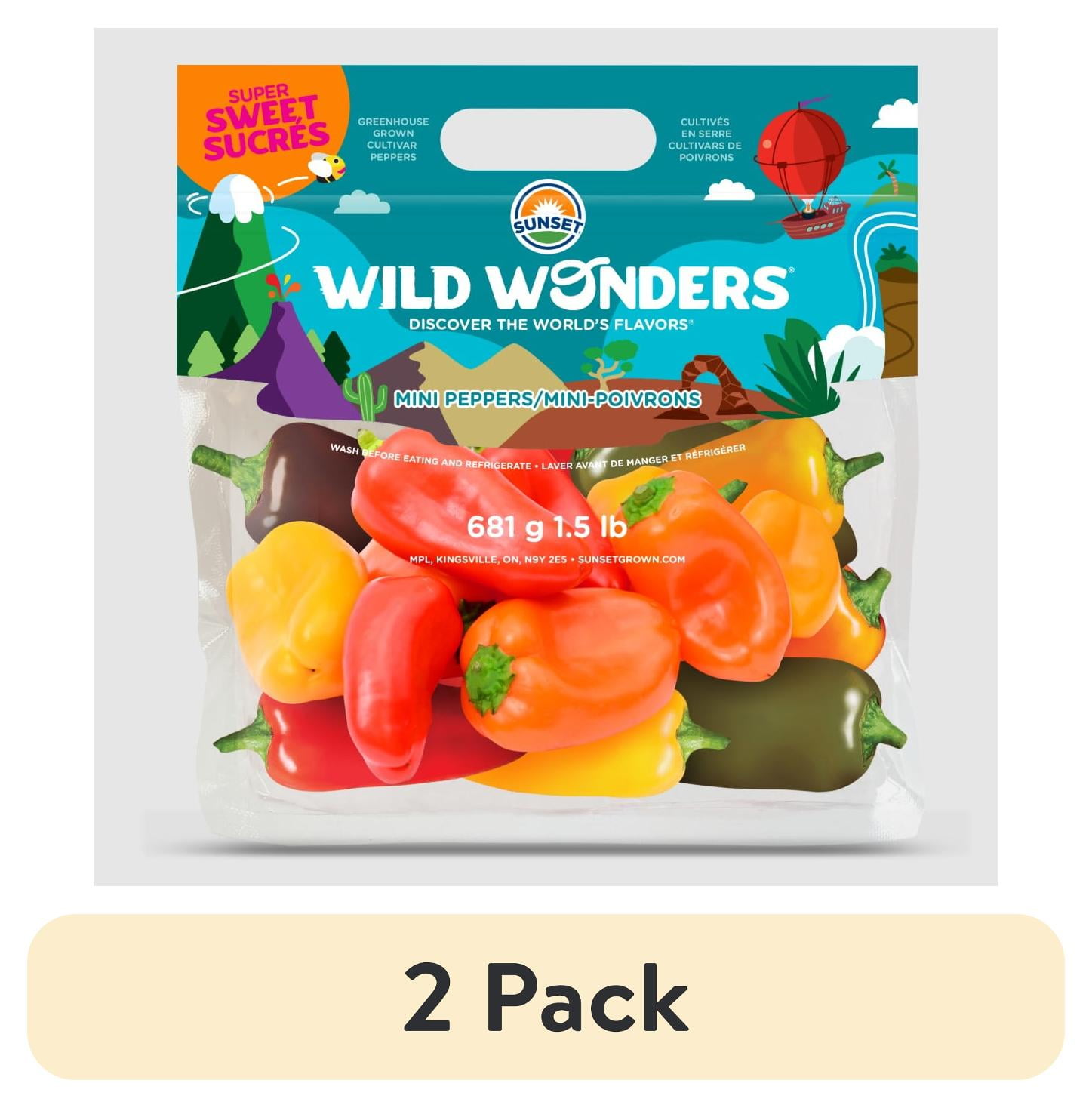 (2 pack) Fieldpack Unbranded Pepper Mini Sweet - Walmart.com