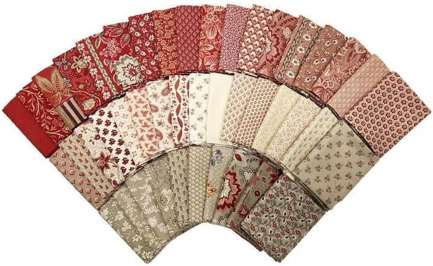 Fields 10 Fat Quarters - Assorted Moda French General France Calico ...