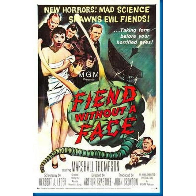 Fiend Without A Face Movie Poster Art Poster 24x36 Unframed, Age ...