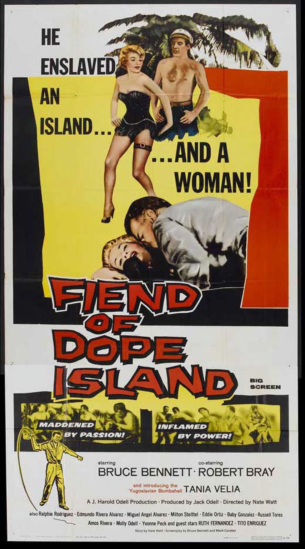 Fiend of Dope Island - movie POSTER (Style A) (11" x 17") (1961 ...