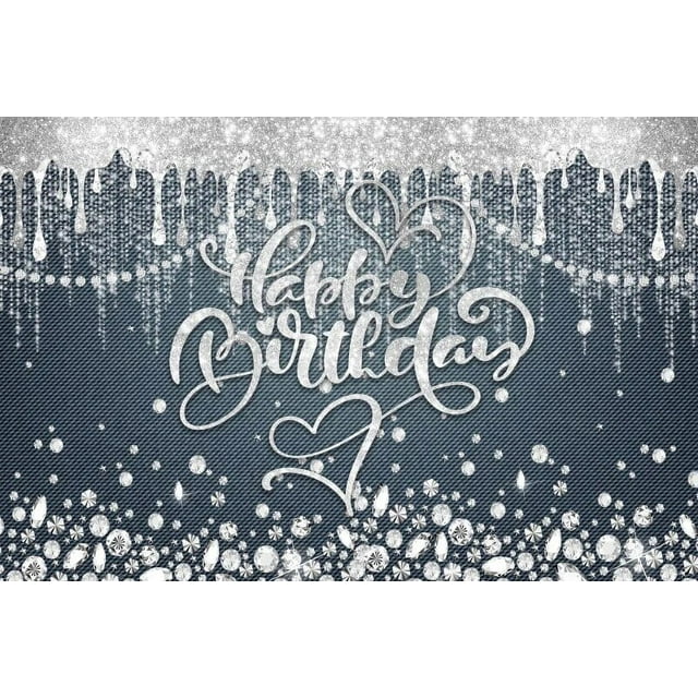 Fierce Fabulous And 50 Birthday Background Glitter Sequin Balloon Party ...