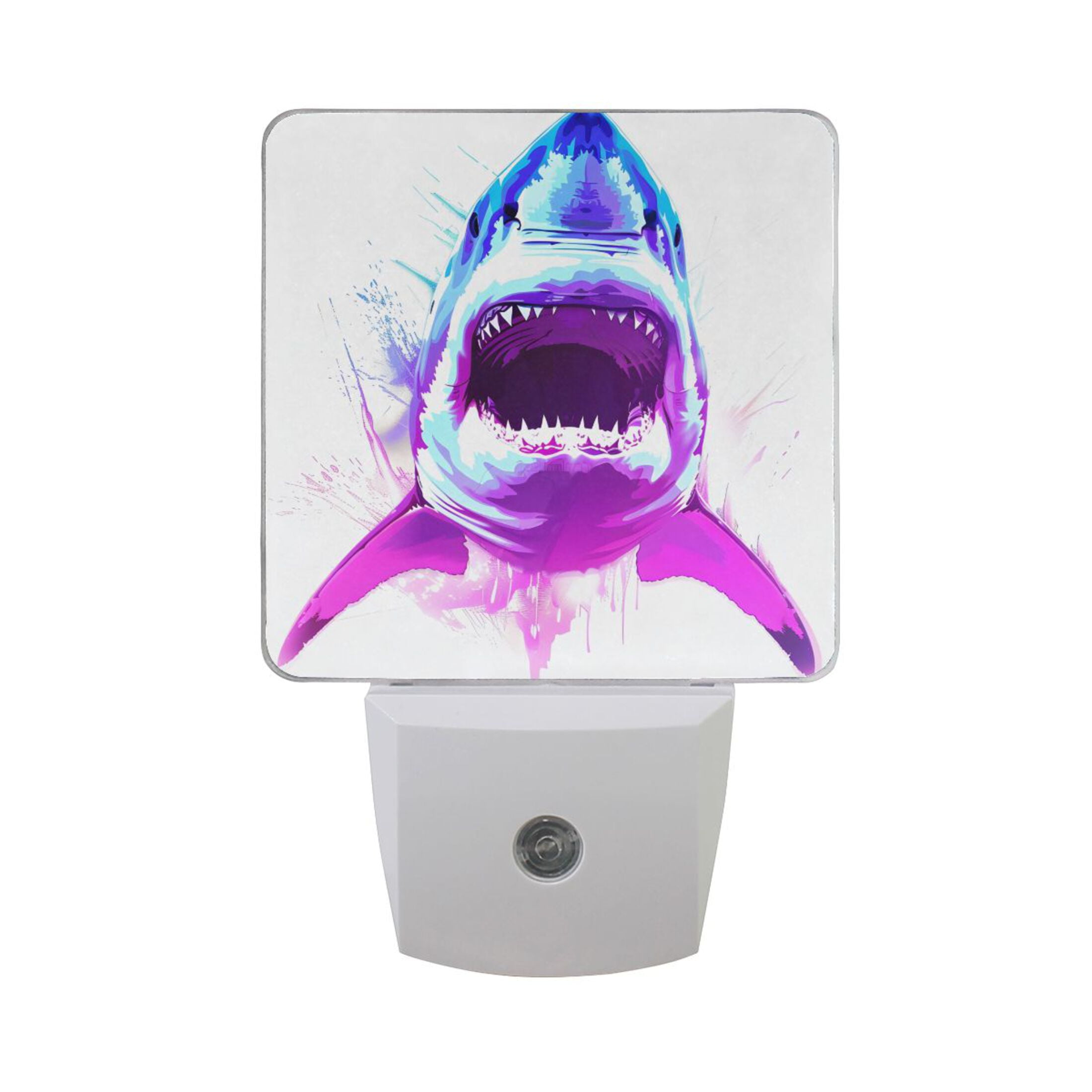 Fierce Fantasy Shark Night Light 2 Pack LED Nightlight Plug into Wall ...