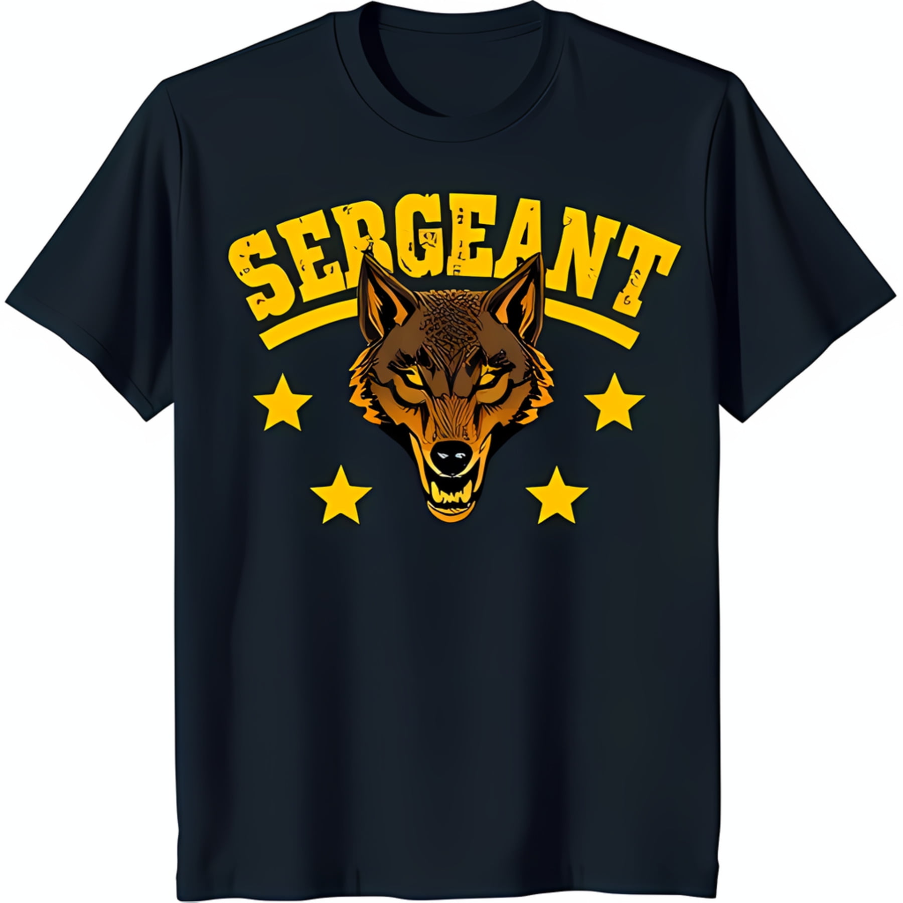 Fierce Graphic T-Shirt for Men Blue with Bold 'SERGEANT' Design and ...