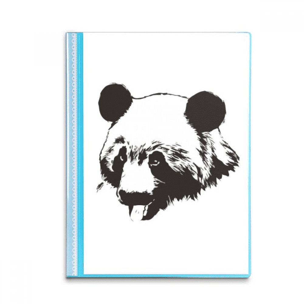 Fierce Outline Panda Cat Handsome Book Sheet Protectors Portfolio ...