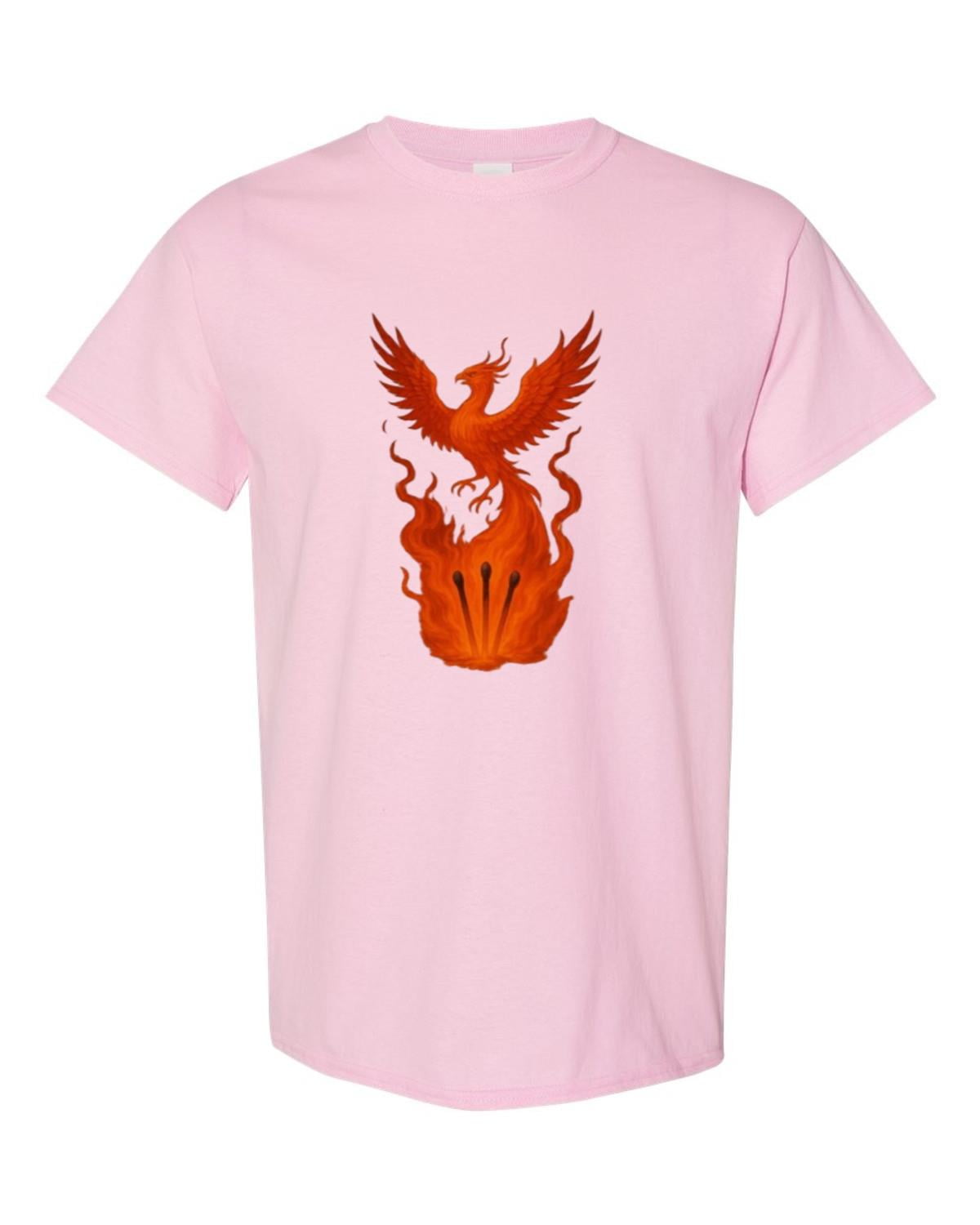 Fierce Phoenix Art – Symbol of Strength, Fire, and Rebirth T-Shirt, for ...