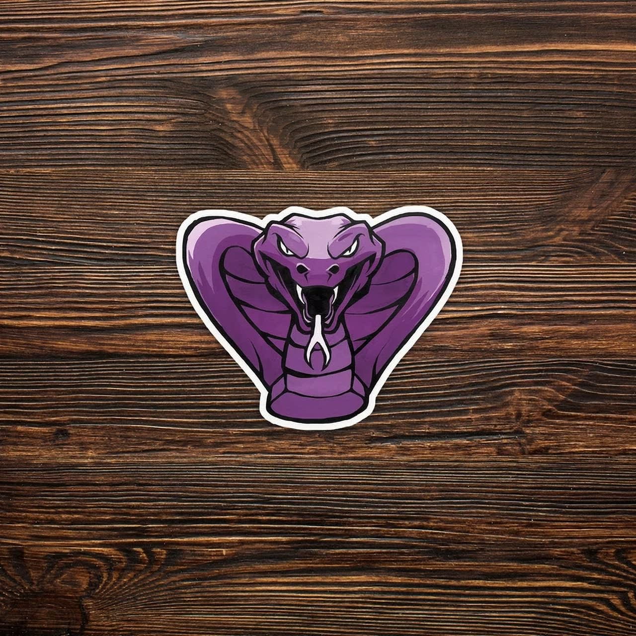 Fierce Purple Cobra Snake Sticker - Venomous Serpent Vinyl Decal For ...