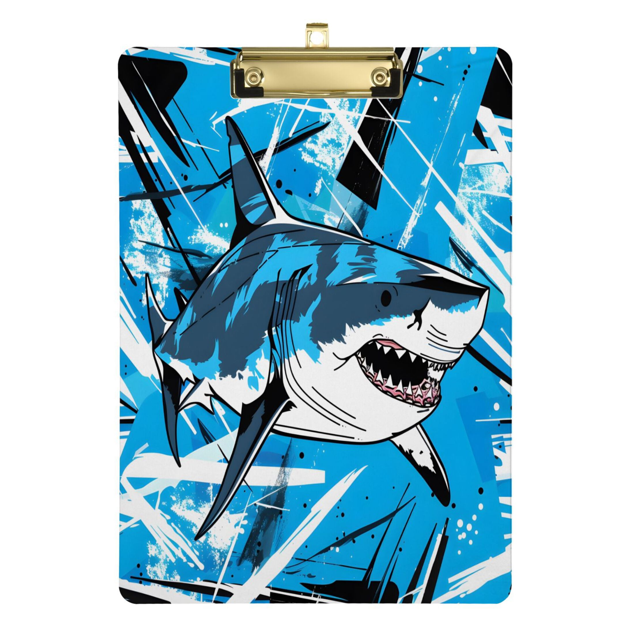 Fierce Shark Acrylic Clipboards A4 Standard Letter Size Clipboard 12.5 ...