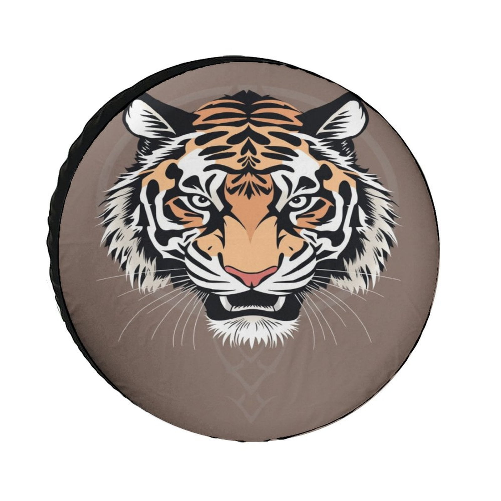 Fierce Tiger Head Design Art Spare Tire Cover Universal Waterproof Dust ...