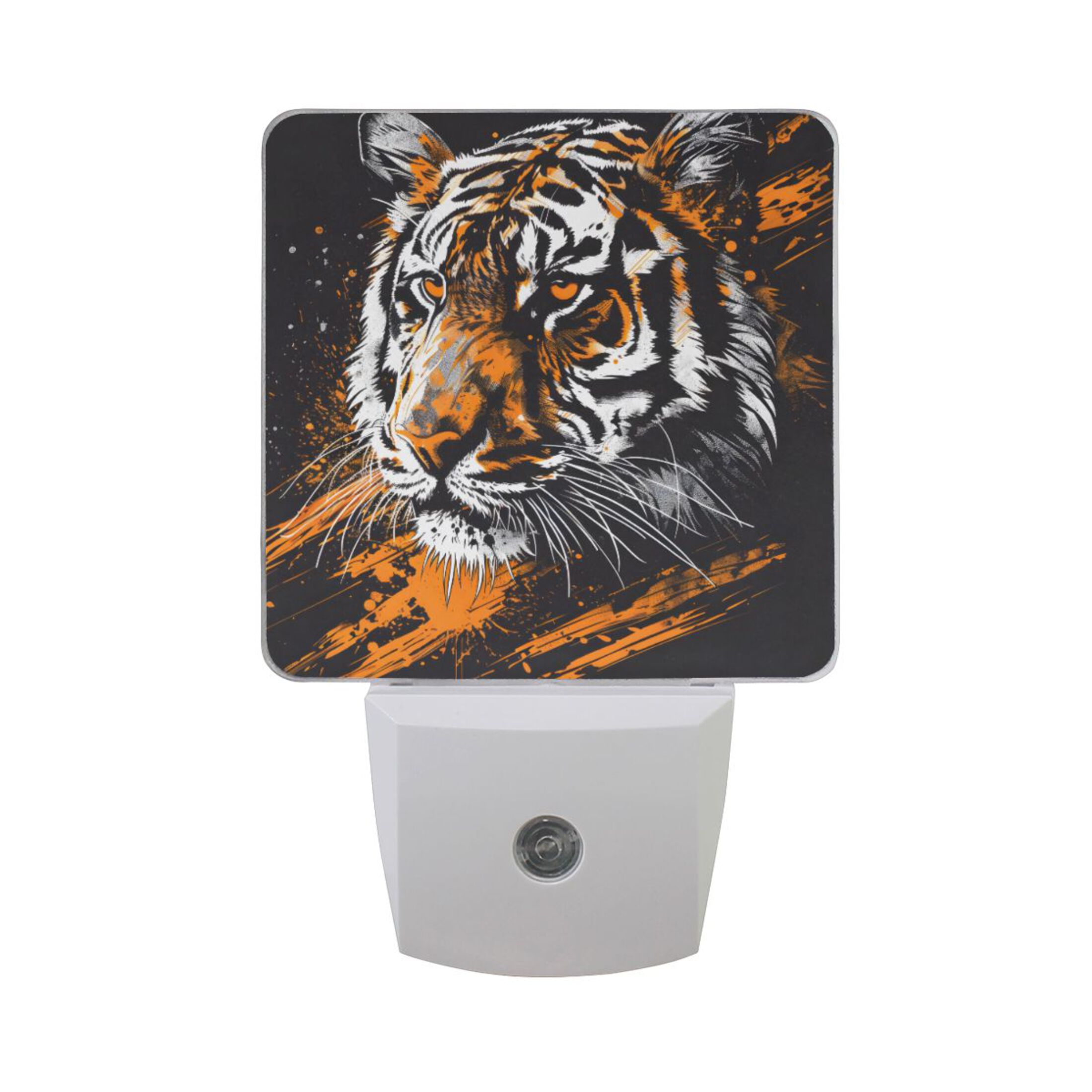 Fierce Tiger Head LED Night Light Dusk to Dawn Sensor 2 Pack Plug-in ...