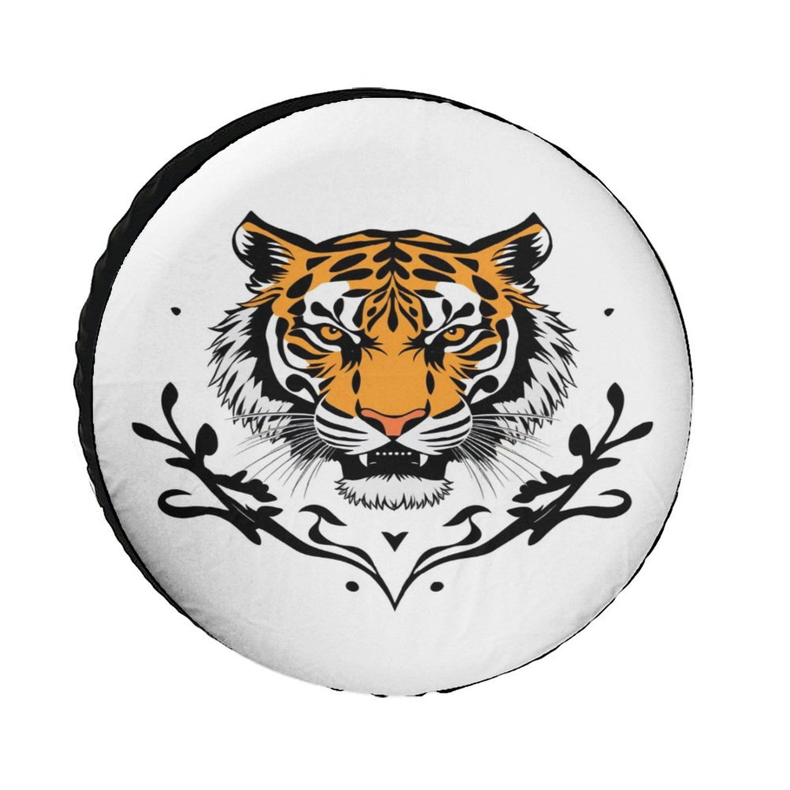 Fierce Tiger Ornate Design Art Spare Tire Cover Weatherproof Wheel ...