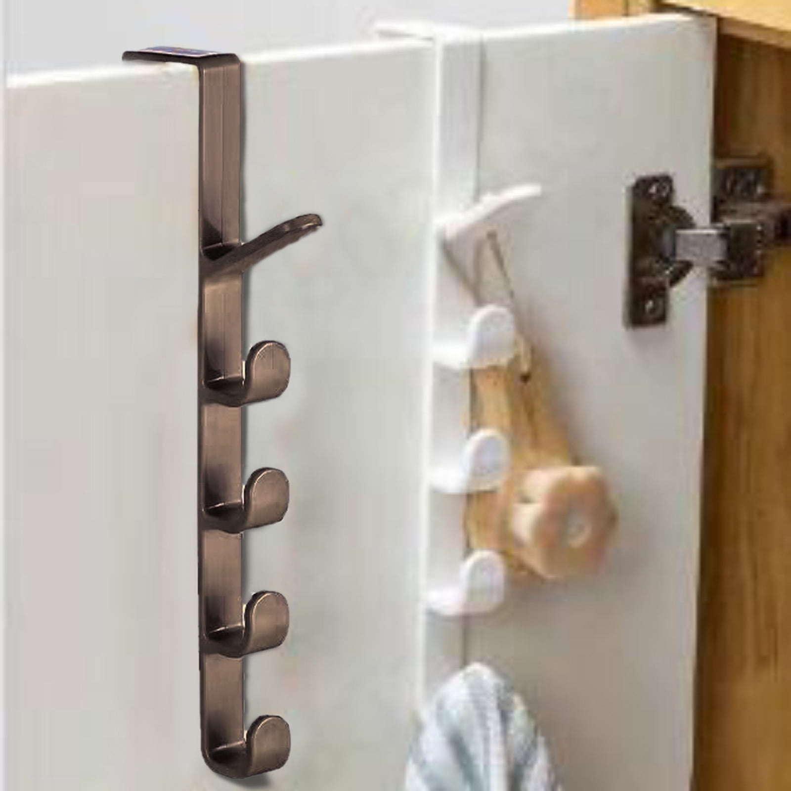 Fieroe Hangers Clearance Sale, Door Hook Hanger Bedroom Door Punch-Free ...