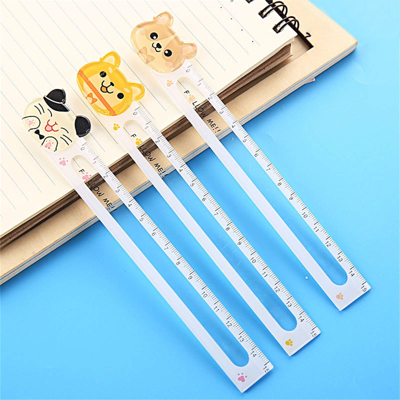 Fieroe Ruler, Cartoon Animal 15Cm Ruler Animal Style Random Ruler ...