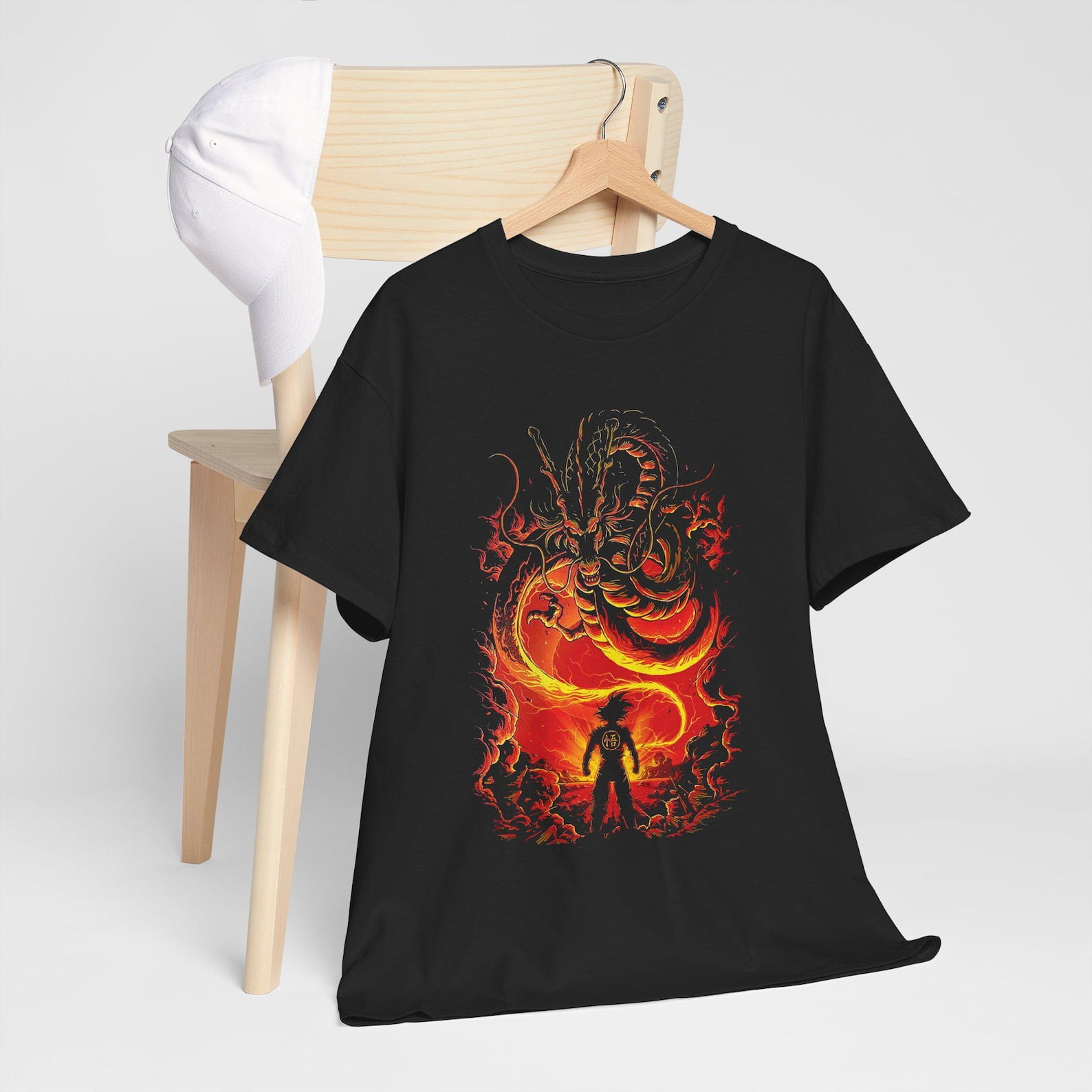 Fiery Dragon Road Fantasy Mythical Creature Graphic Tee Unisex Cotton T ...