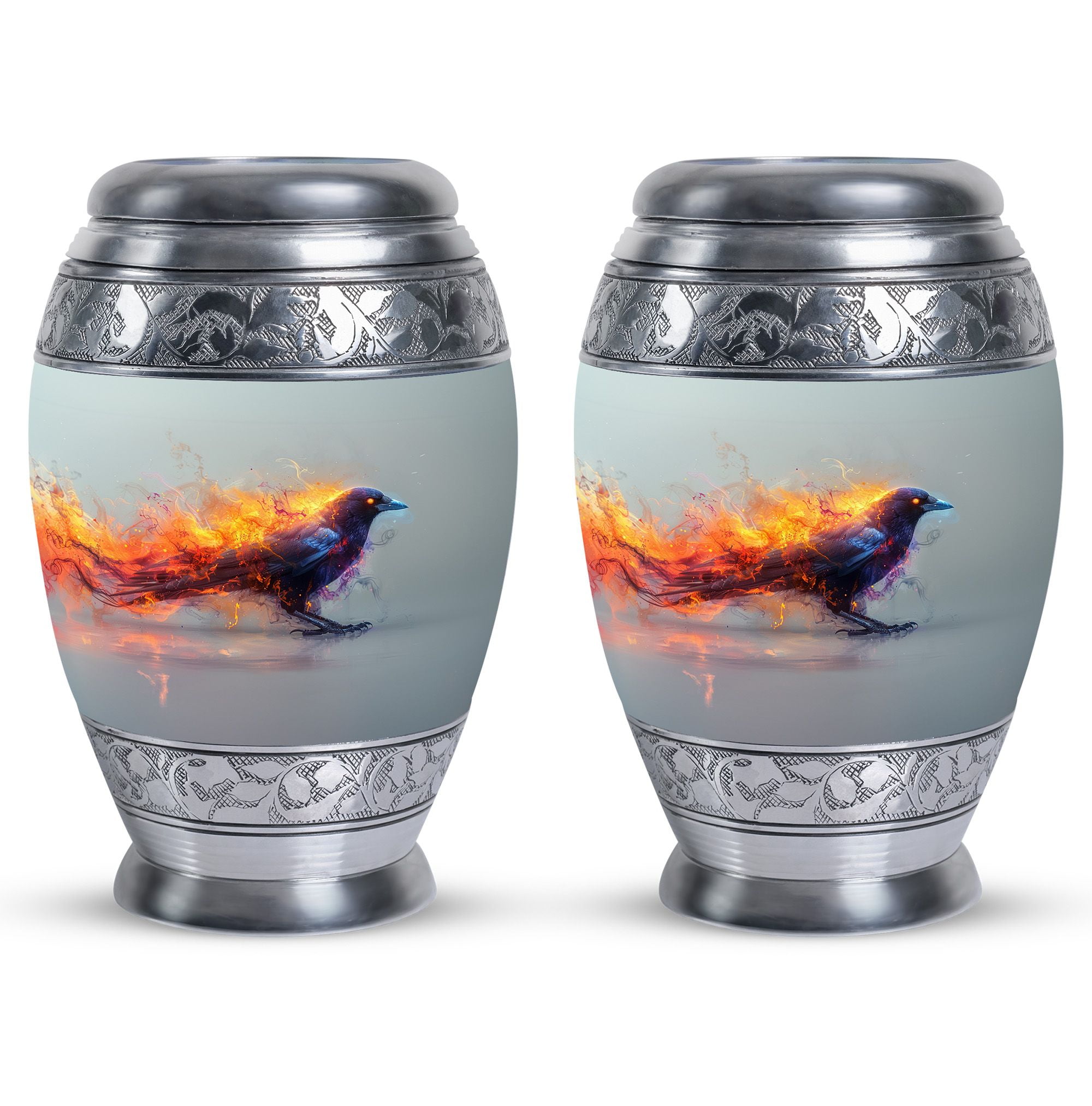 Fiery Raven Mirage Fiery Raven Mirage - Cremains Box For Ashes - Unique ...