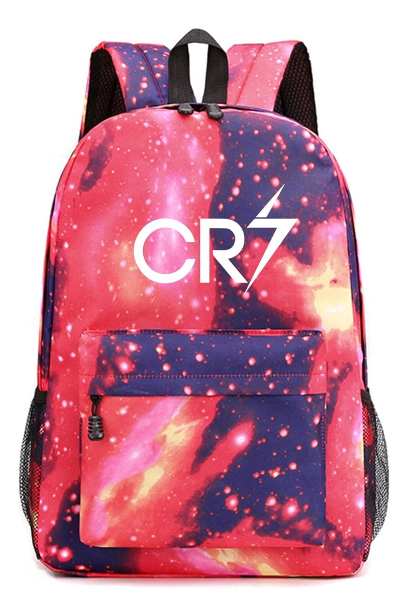 Fiery Red Nebula CR7 Backpack Sports Student Teen Travel Bookbag ...