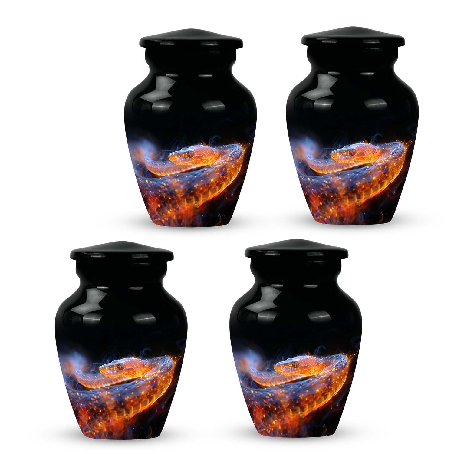 Fiery Serpent Fantasy Urn For Human Ashes Adult Male - Urns For Men ...