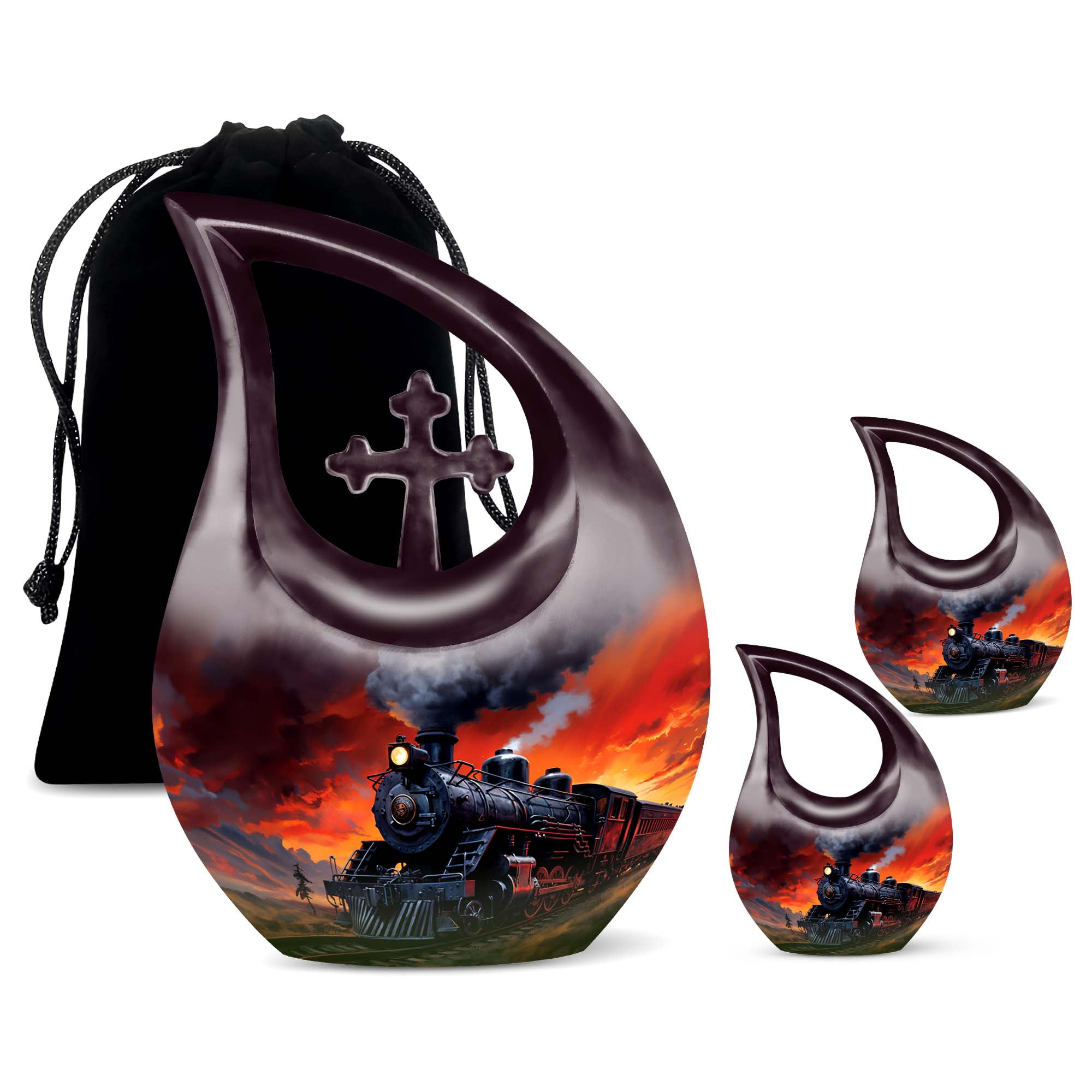 Fiery Sunset Express Urn - Cremation Containers For Humans - Urns For ...