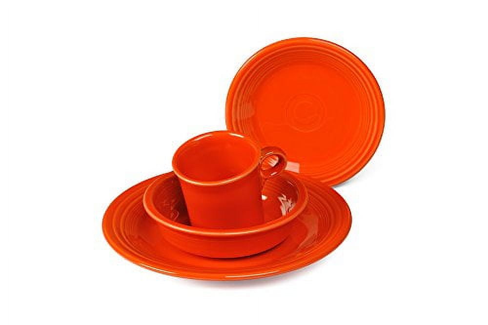 Fiesta® 4-Piece Classic Place Setting | Poppy - Walmart.com