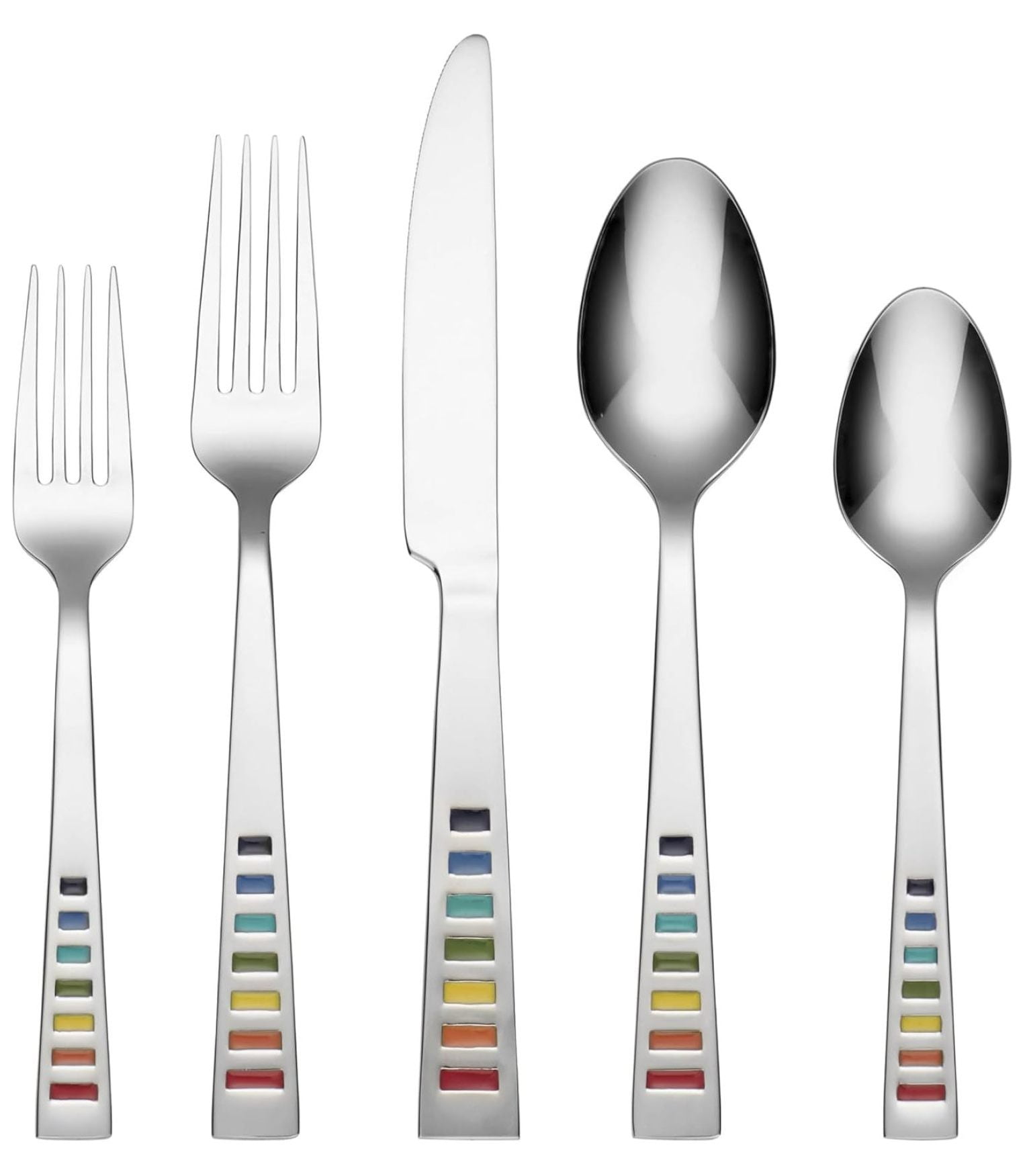 Fiesta - 641020R Fiesta Celebration 20-Piece Flatware Silverware Set ...