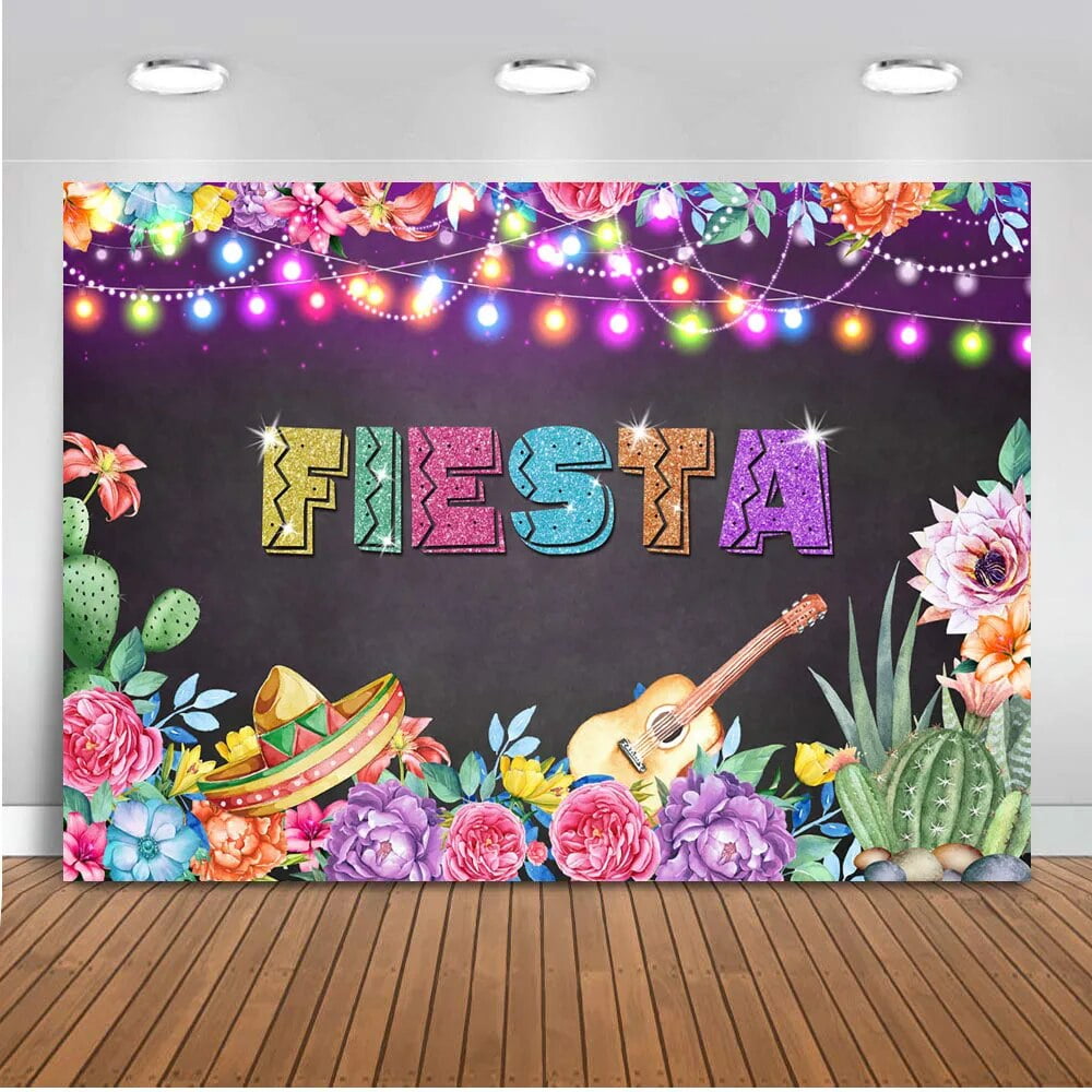 Fiesta Backdrop for photography Colorful Glitter background for photo ...