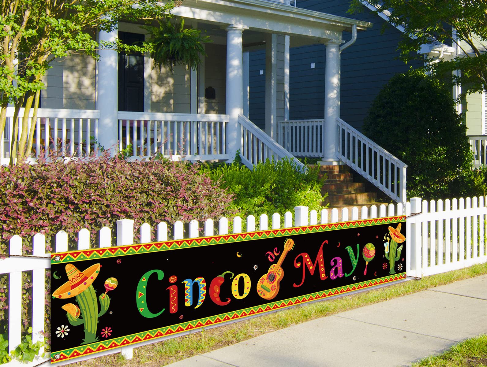 Fiesta Banner Cinco De Mayo Party Supplies Mexican Themed Birthday ...