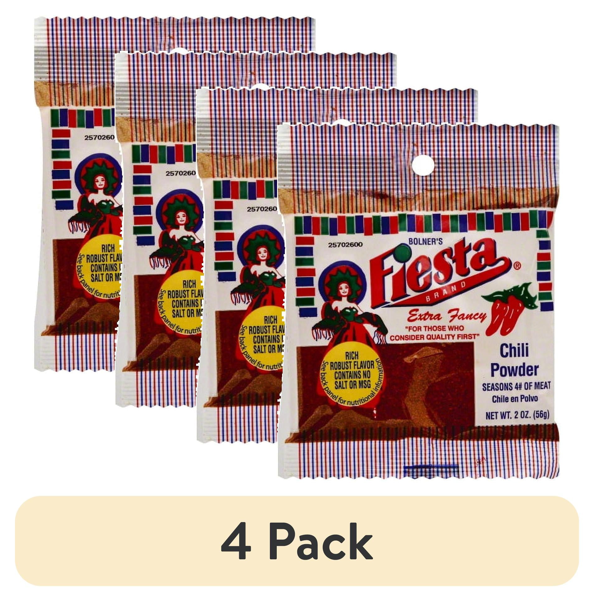 (4 pack) Fiesta Brand Extra Fancy Chili Powder, 2oz - Walmart.com