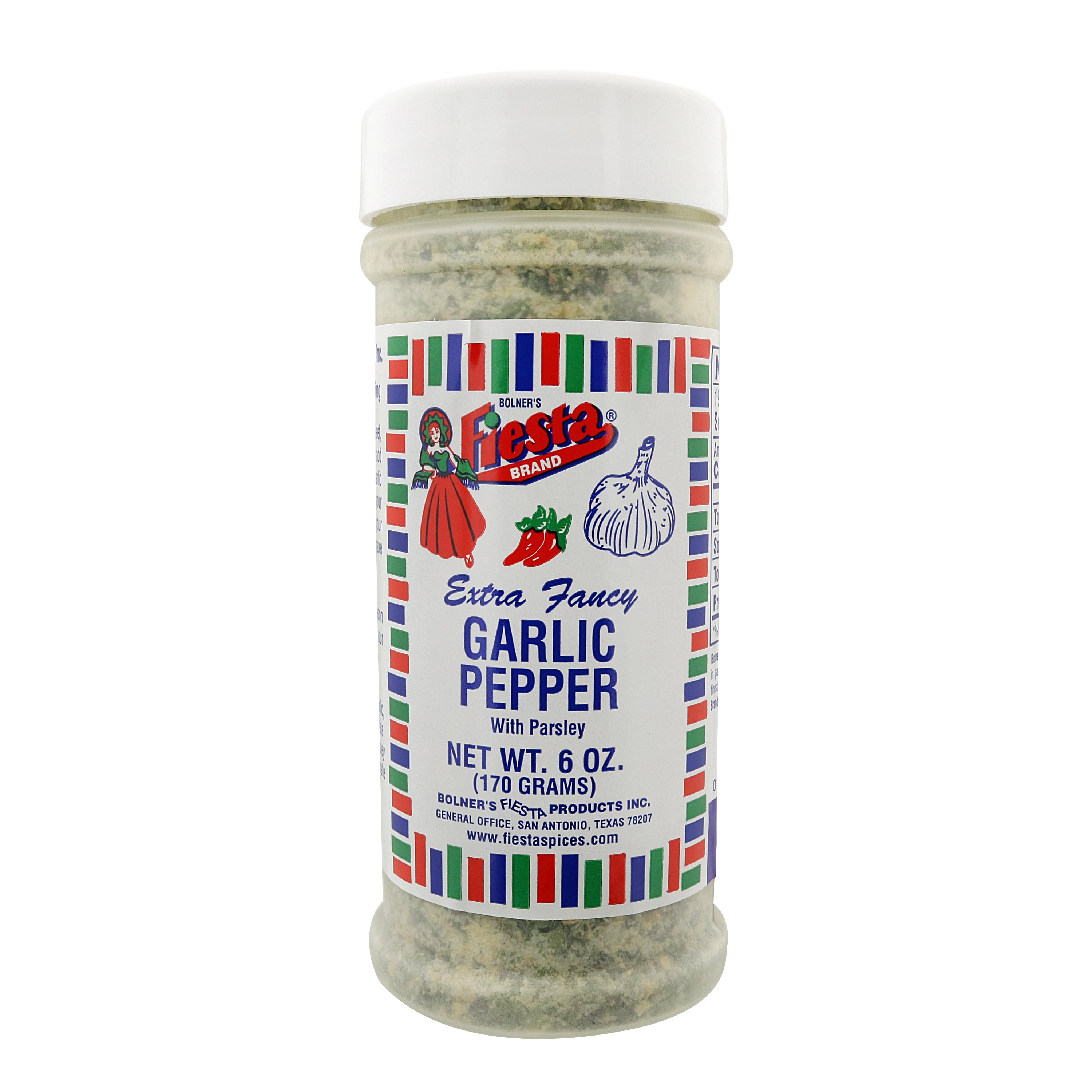 Fiesta Brand Garlic Pepper With Parsley, 6 oz Jar - Walmart.com
