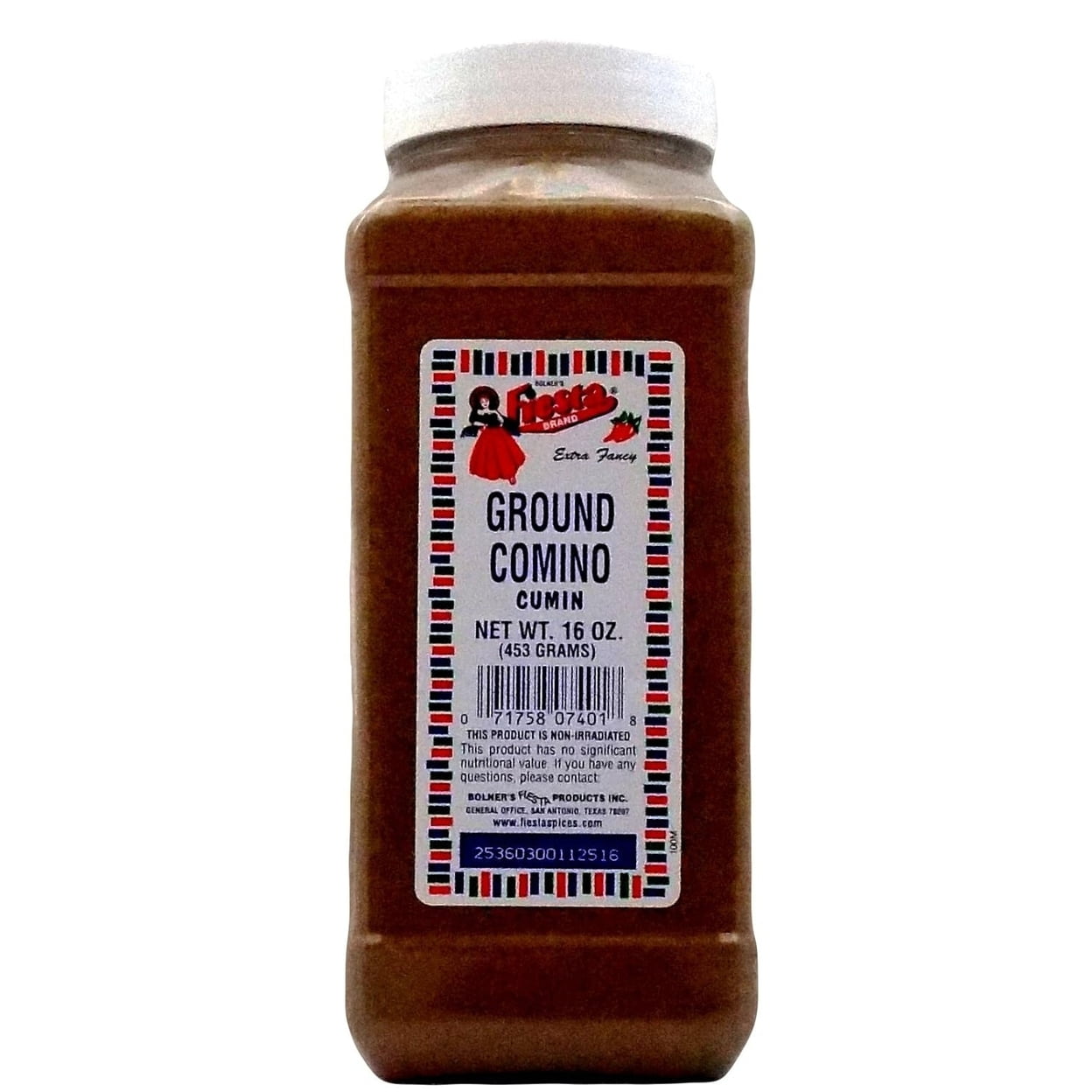 Fiesta Brand Ground Comino (Cumin), 16 oz Jar - Walmart.com