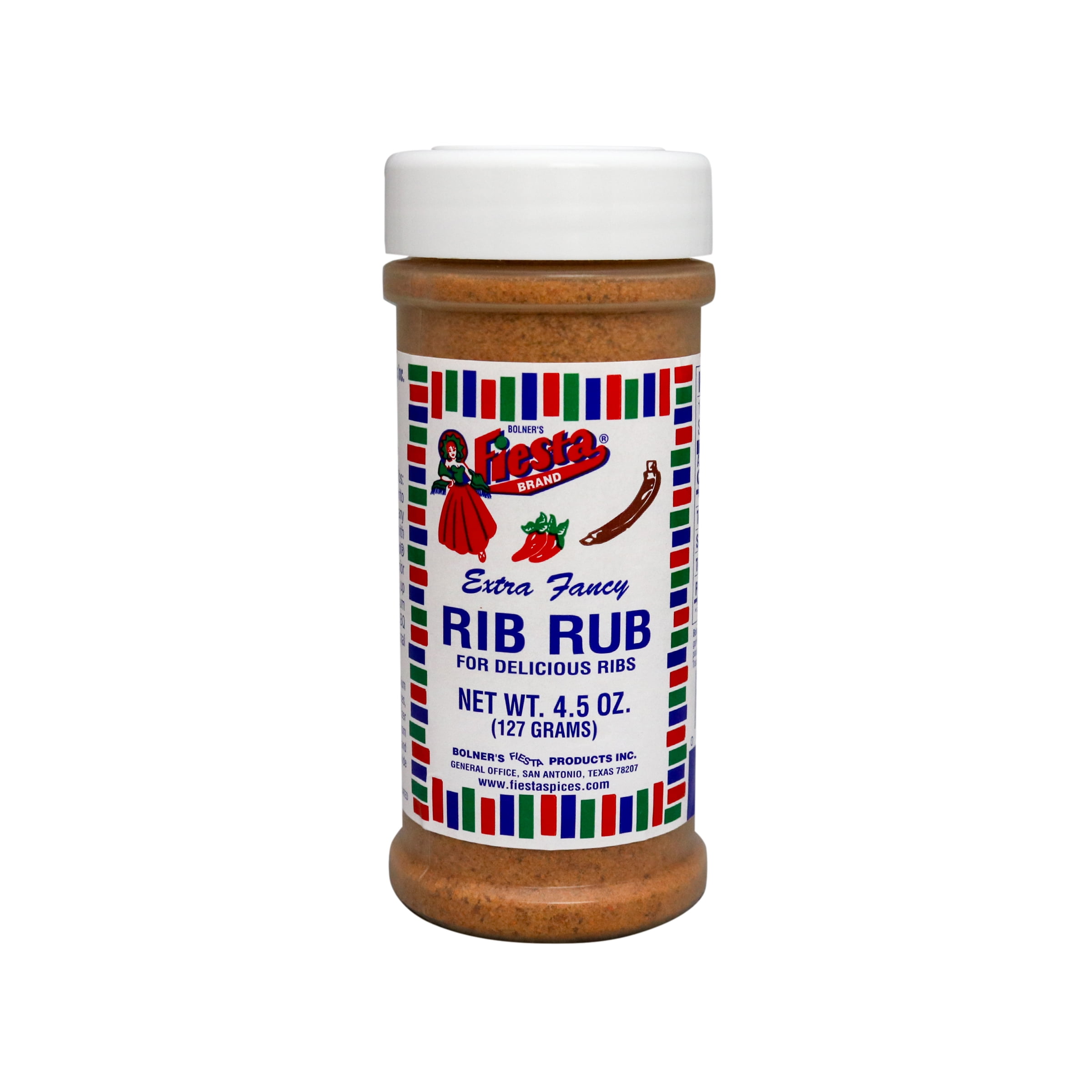 Fiesta Brand Rib Rub Seasoning, 4.5 oz Jar - Walmart.com