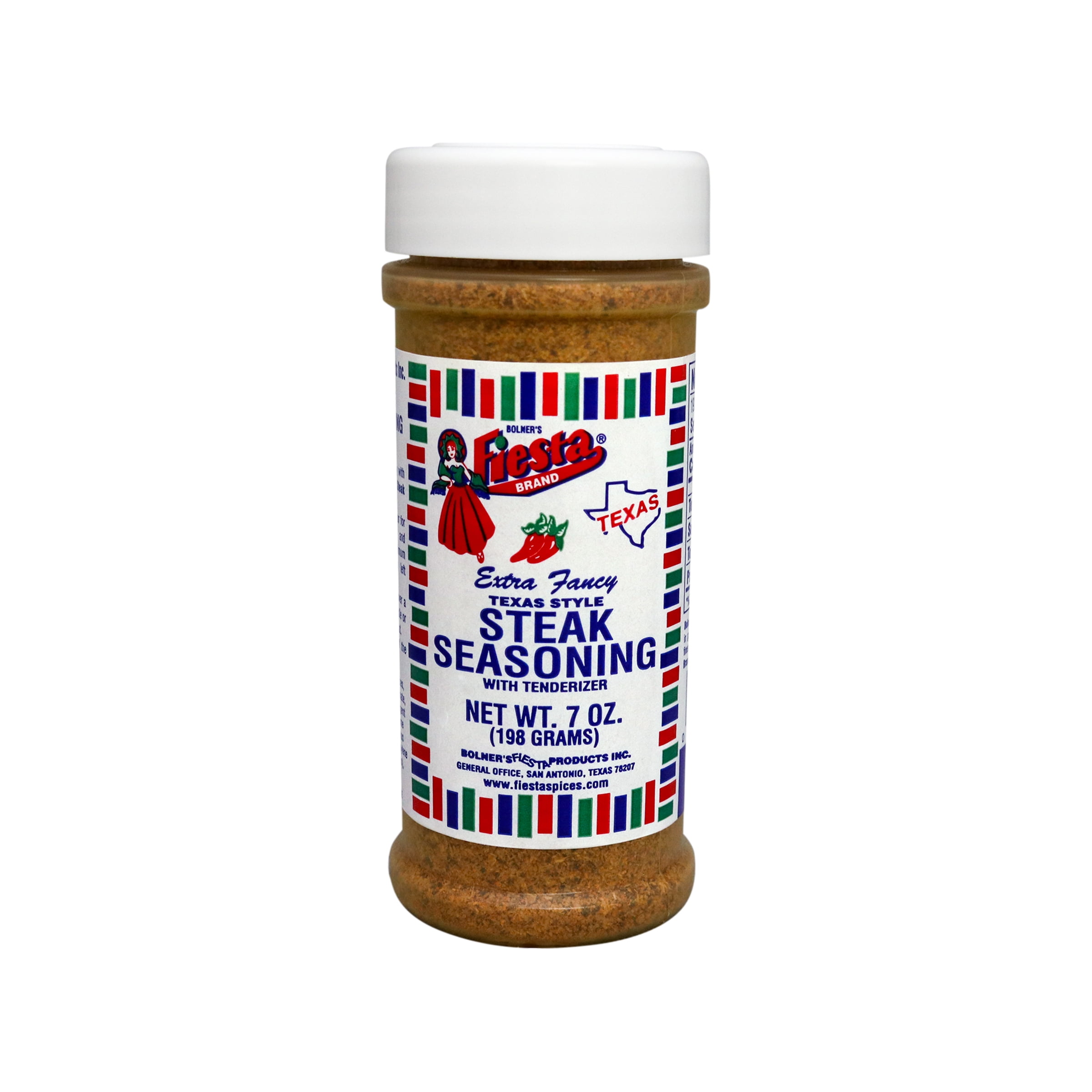 Bolner's Fiesta Texas Style Steak Seasoning 7 oz Jar with CAYENNE ...