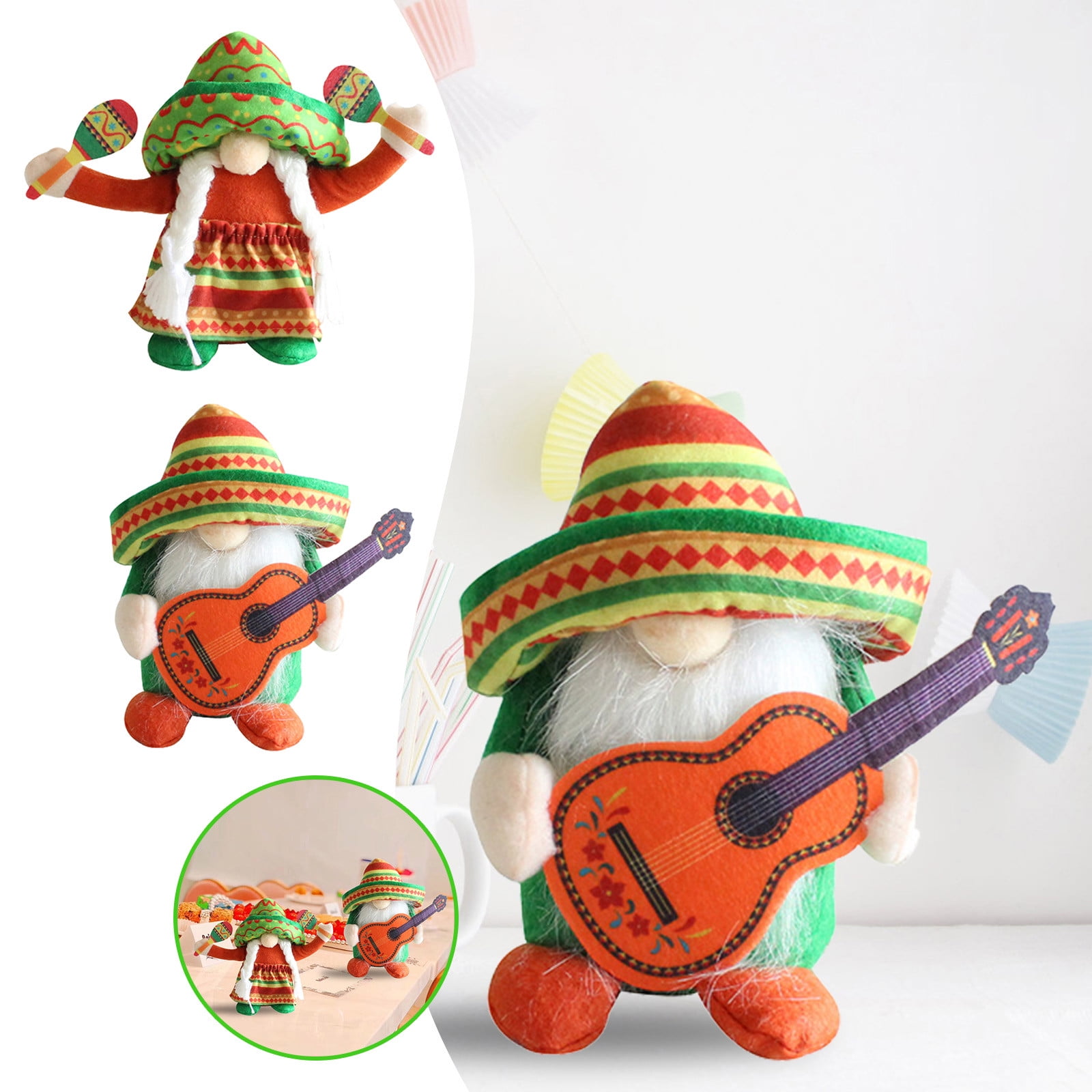 Fiesta Cinco de Mayo Tomte for Mexican Taco Tuesday, Plush Mexican ...