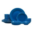 Fiesta Classic 16pc Ceramic Dinnerware Set Lapis - Walmart.com