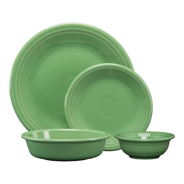 Fiesta Classic 4pc Ceramic Dinnerware Set Meadow - Walmart Business ...