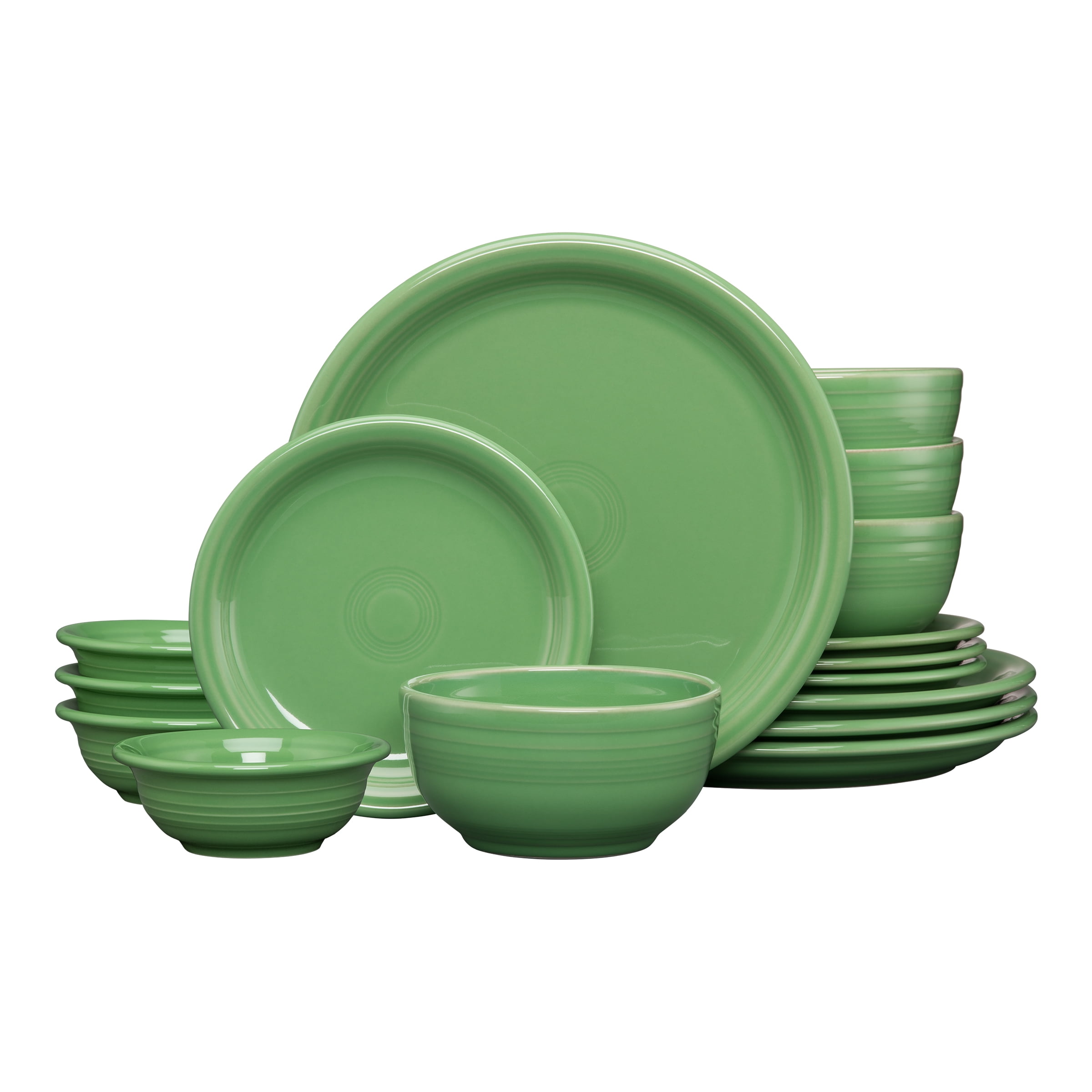 Fiesta Coupe Bistro 16pc Ceramic Dinnerware Set Meadow - Walmart.com
