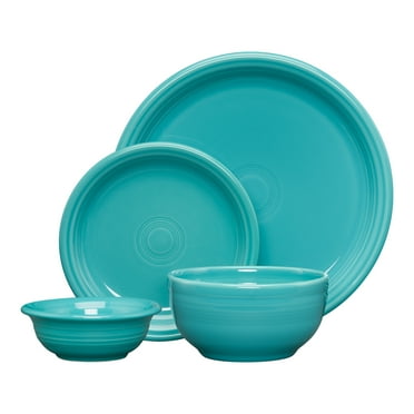 Radiance Teal 12 Piece Dinnerware Set - Walmart.com