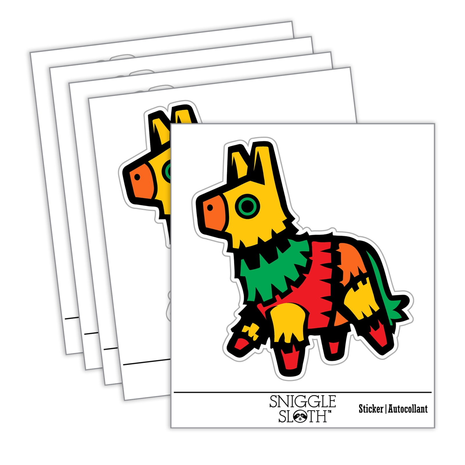 Fiesta Donkey Party Pinata Car Window Bumper Water Bottle Phone Tablet ...