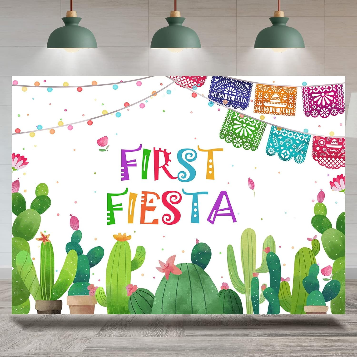 Fiesta First Birthday Backdrop Mexican Fiesta Themed 1st Birthday ...