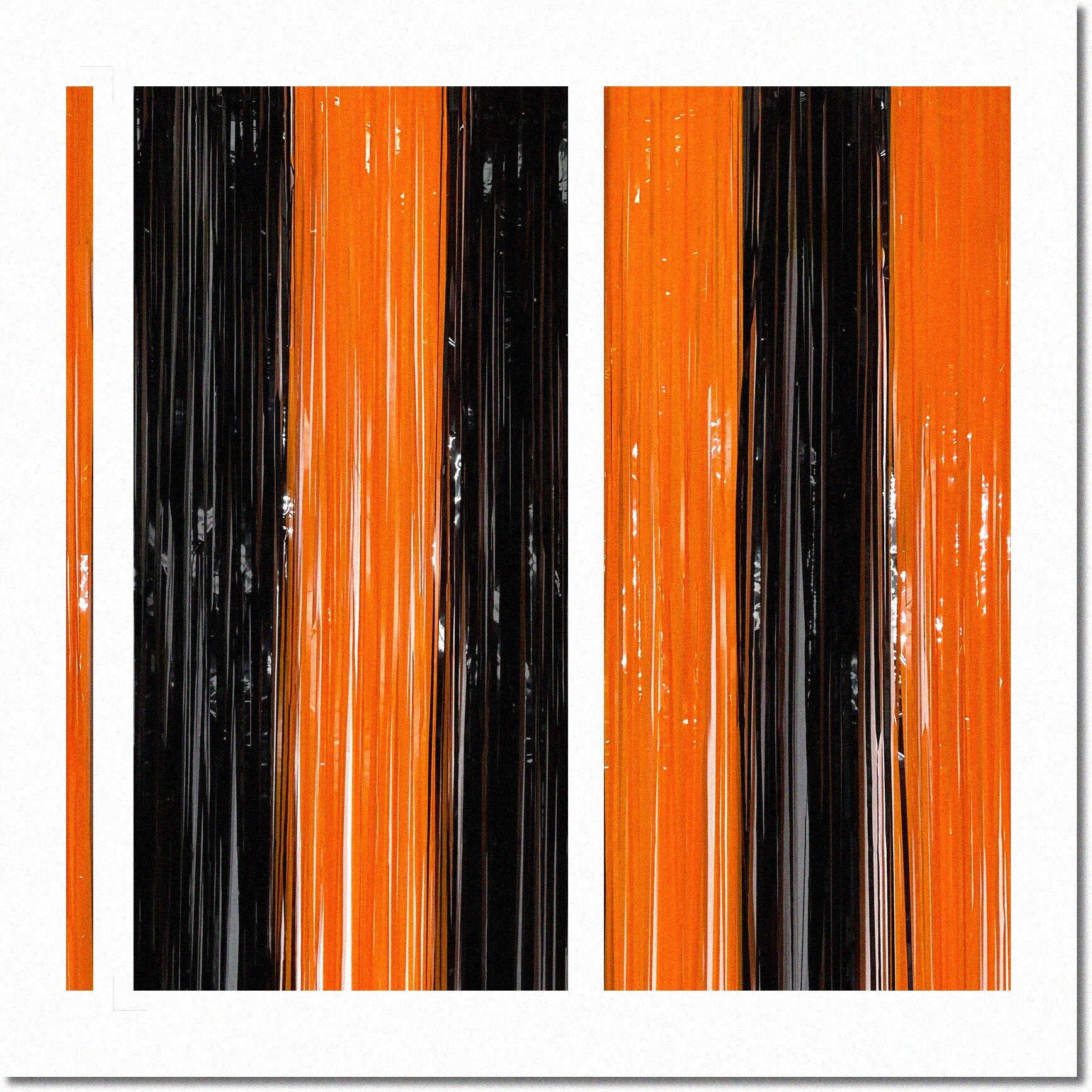 Fiesta Fringe Fiesta - Black & Orange Party Streamers - 8x3.2ft ...