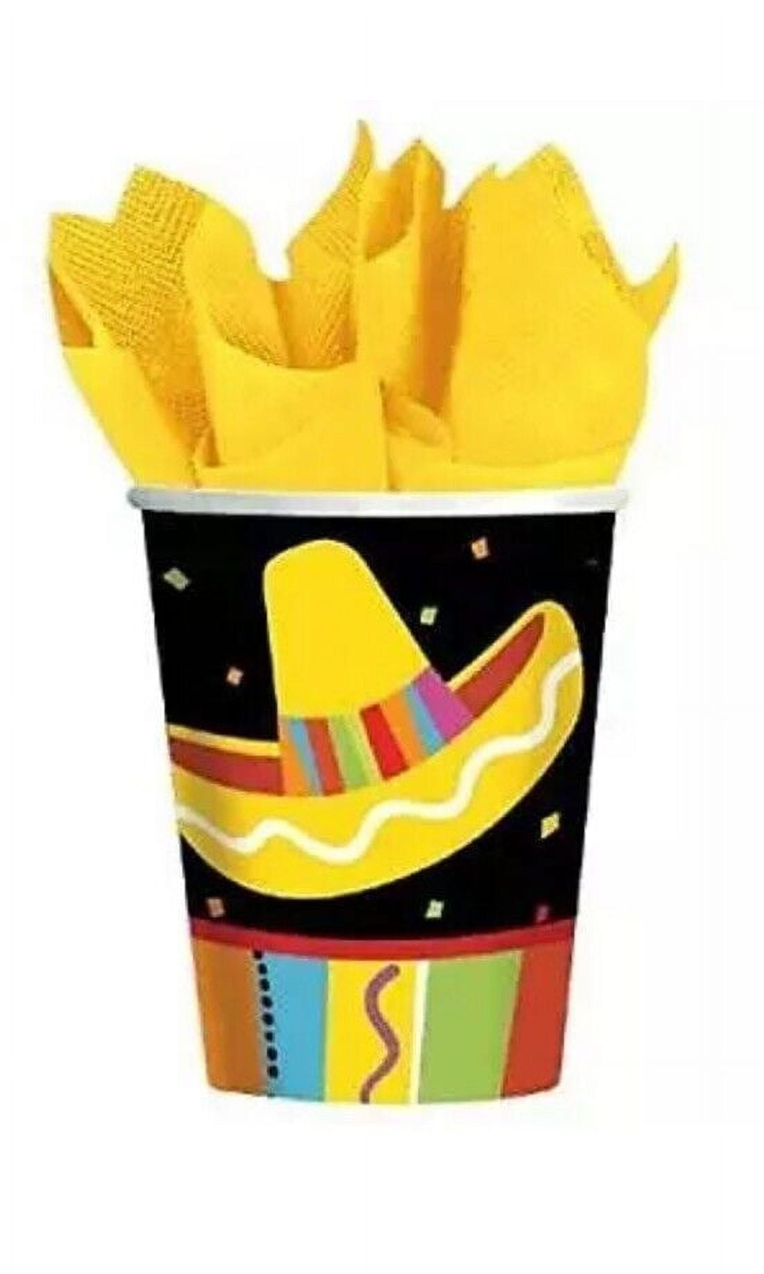 Fiesta Fun Cinco de Mayo Mexican Theme Party 9 oz. Paper Cups - Walmart.com