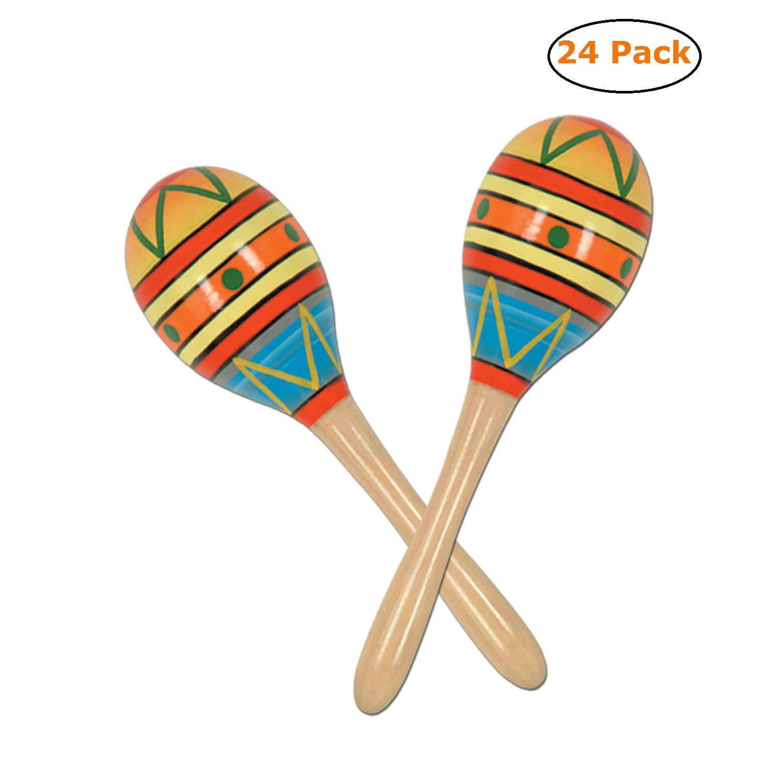 Fiesta Fun Party Maracas (Pack of 12 * 2) - Walmart.com