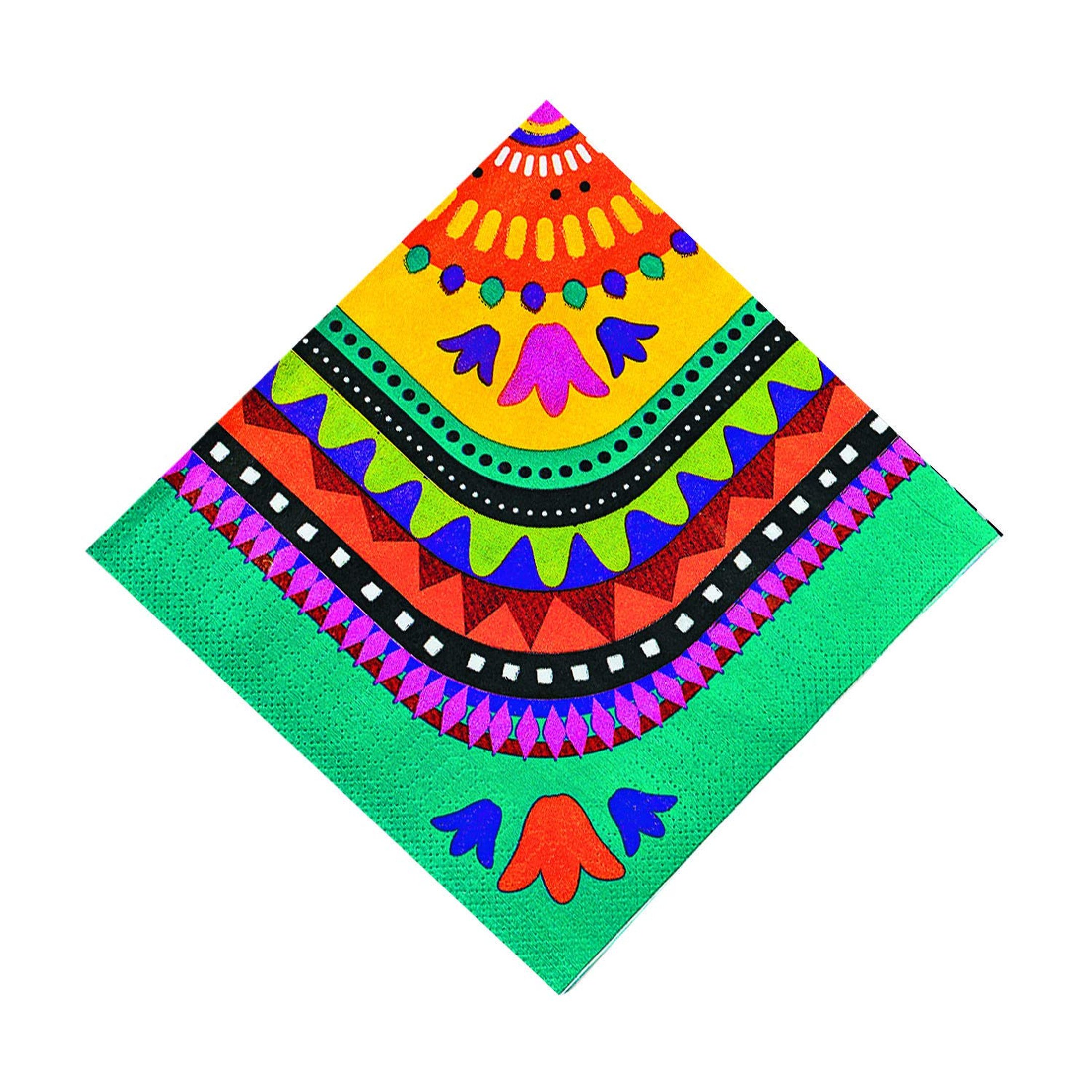 Fiesta Fun Print Napkin Set - Cinco de Mayo Party Supplies for Festive ...