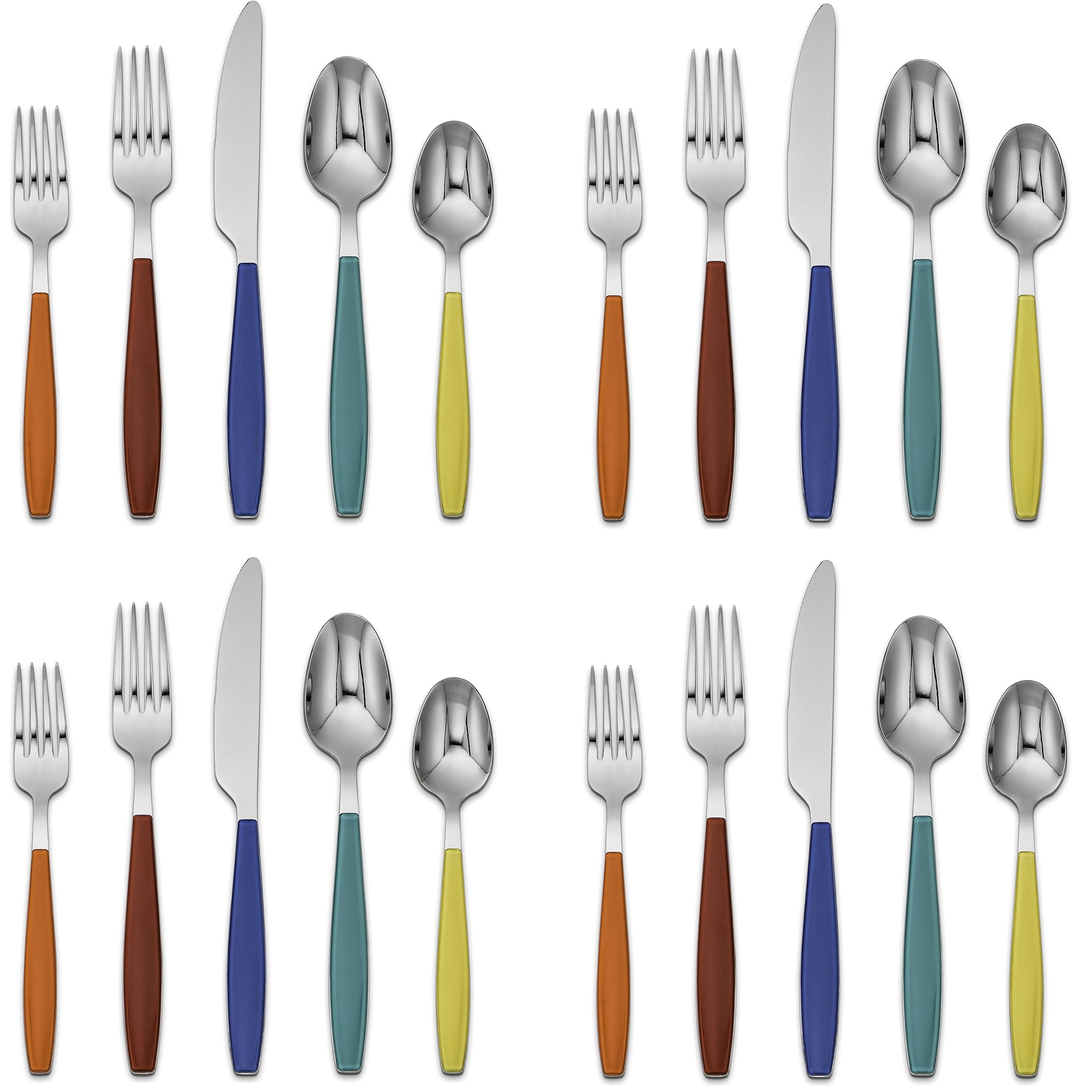 Fiesta Jamboree Stainless Steel 20pc. Flatware Set (Service for Four ...