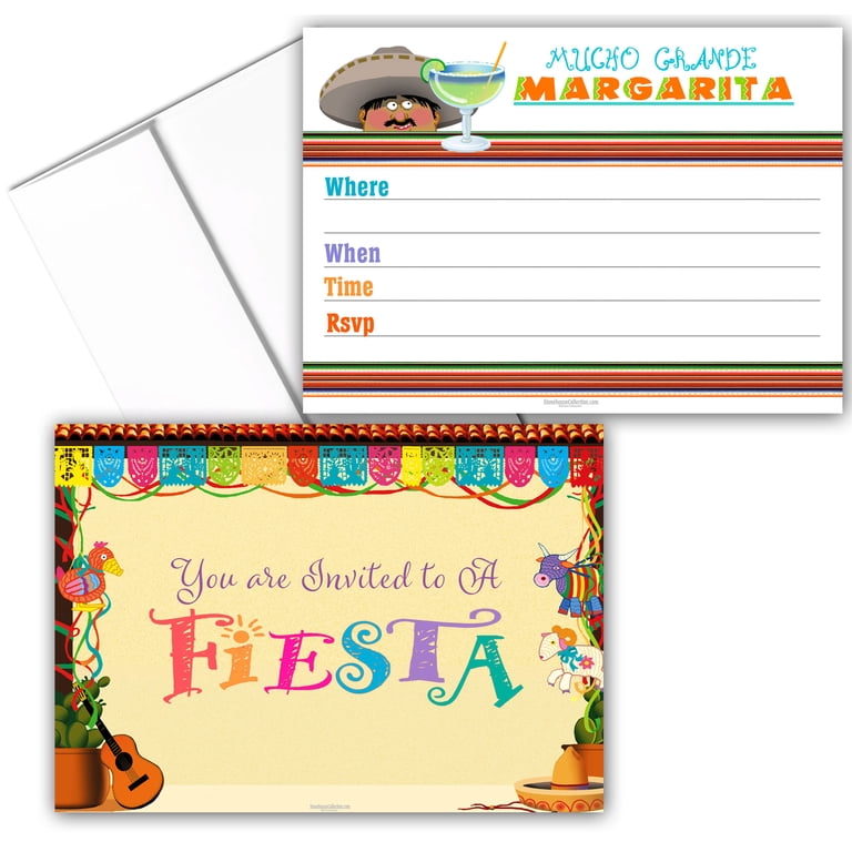 Mexican Themed Rehearsal Dinner Invitations Fiesta Party Party