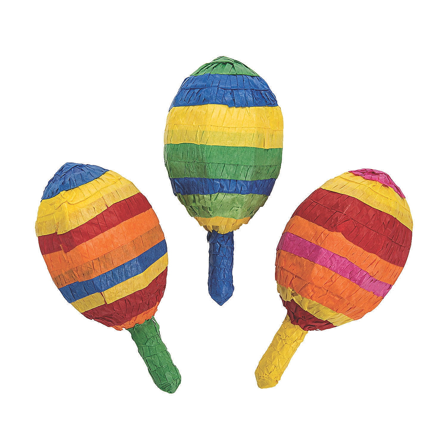 Fiesta Mini Maraca Pinata Set 3 - Party Decor - 3 Pieces - Walmart.com
