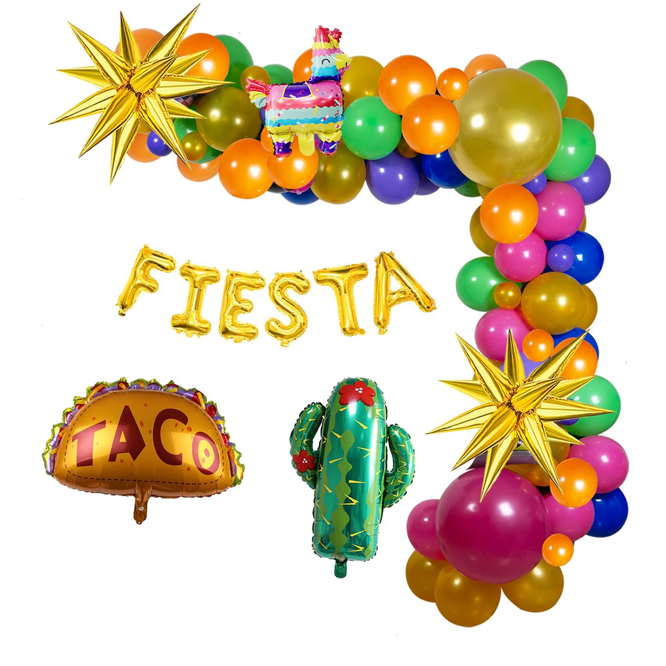 Fiesta Party Decorations Fiesta CM31 Balloon Garland Cactus Foil ...