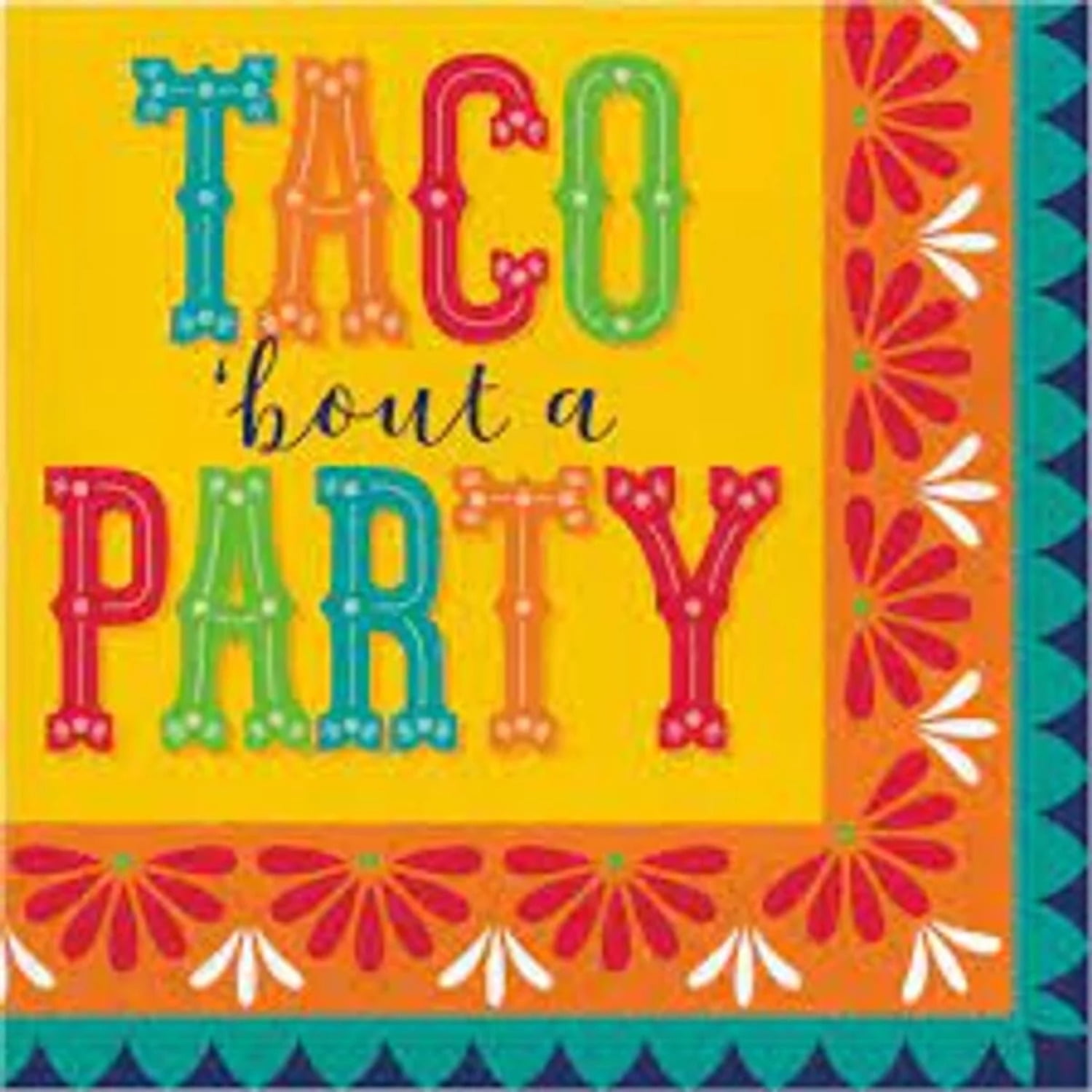 Fiesta Pottery Taco Napkin - Walmart.com