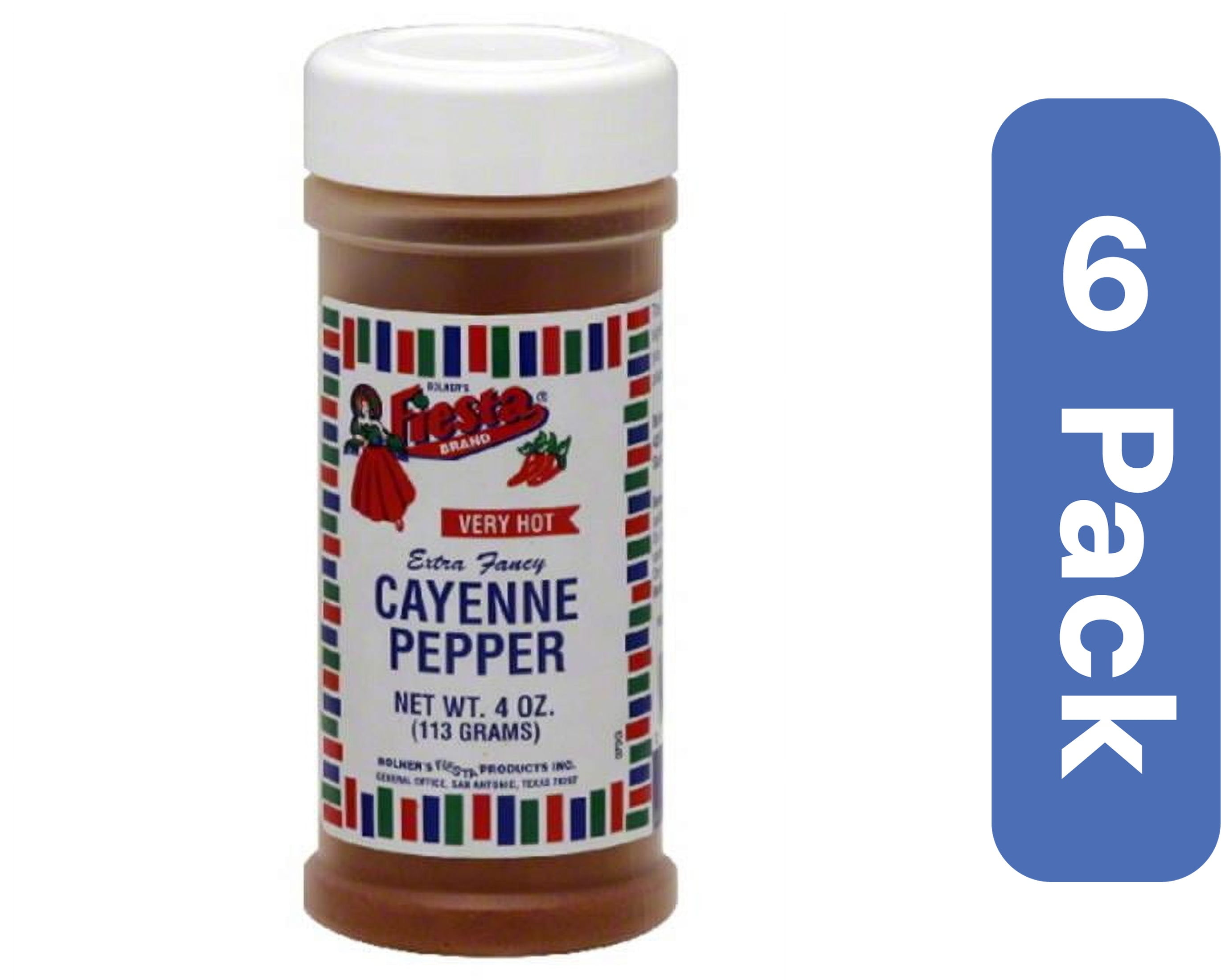 Fiesta Seasoning Red Cayenne Pepper-4 Oz -Pack Of 6 - Walmart.com